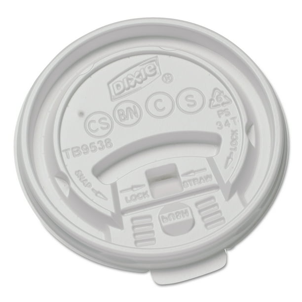 Dixie Plastic Lids for 8 oz Hot Drink Cups, 1000 count -DXETB9538X ...
