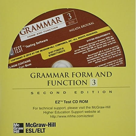 Grammar Form and Function Level 3 EZ Test CD-ROM Broukal, Milada ...