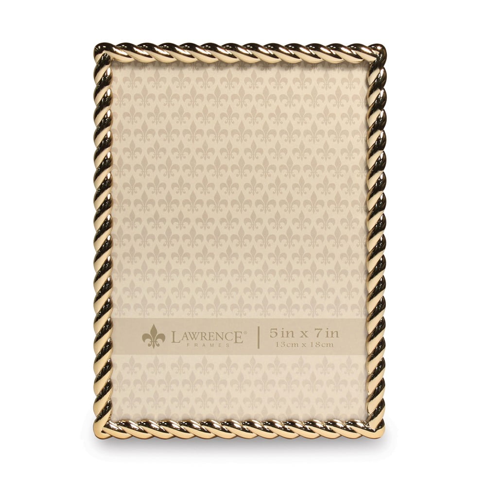 FB Jewels Gold-tone 5x7 Rope Photo Frame - Walmart.com