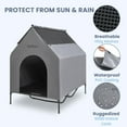 Zooba 48" Raised Waterproof X-Large Dog House for Indoor or Outdoor ...