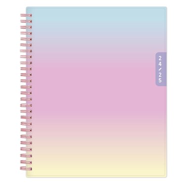 2024 Weekly Monthly Planner, 7x9, Blue Sky, Laurel, Durable Twin-Wire ...