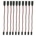 Neyseki 10PCS 3 Pin Servo Extension Cable Model Car Servo Driver Connection Line Brass Inner ...