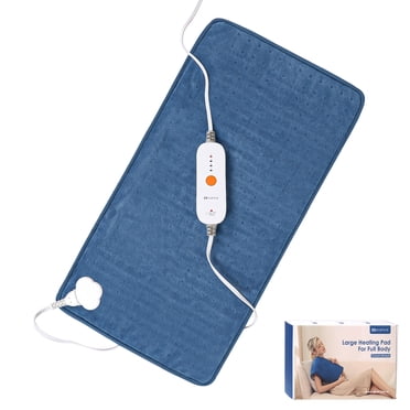Sunbeam 12" x 24" King-Size Heating Pad with Compact Storage, Gray ...
