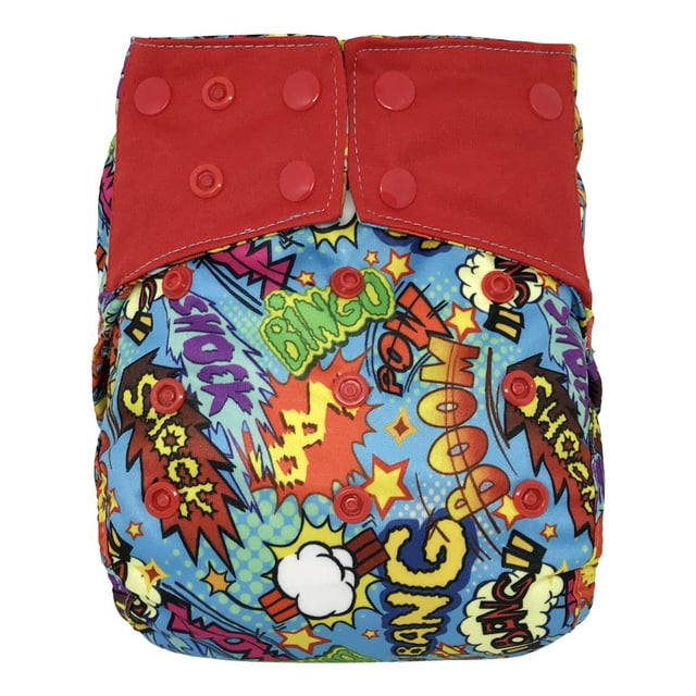 Reusable Diaper Cover: Waterproof Shell for Baby Prefold Cloth Diapers ...