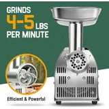 Valley Sportsman #8 Stainless Steel Electric Meat Grinder, 0.4 HP 300W ...