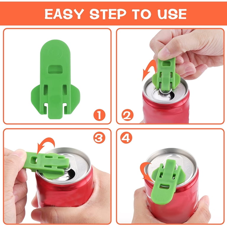 Colorful Drink Can Covers Tab Opener Bug Dust Protection CanGuard 12 ...