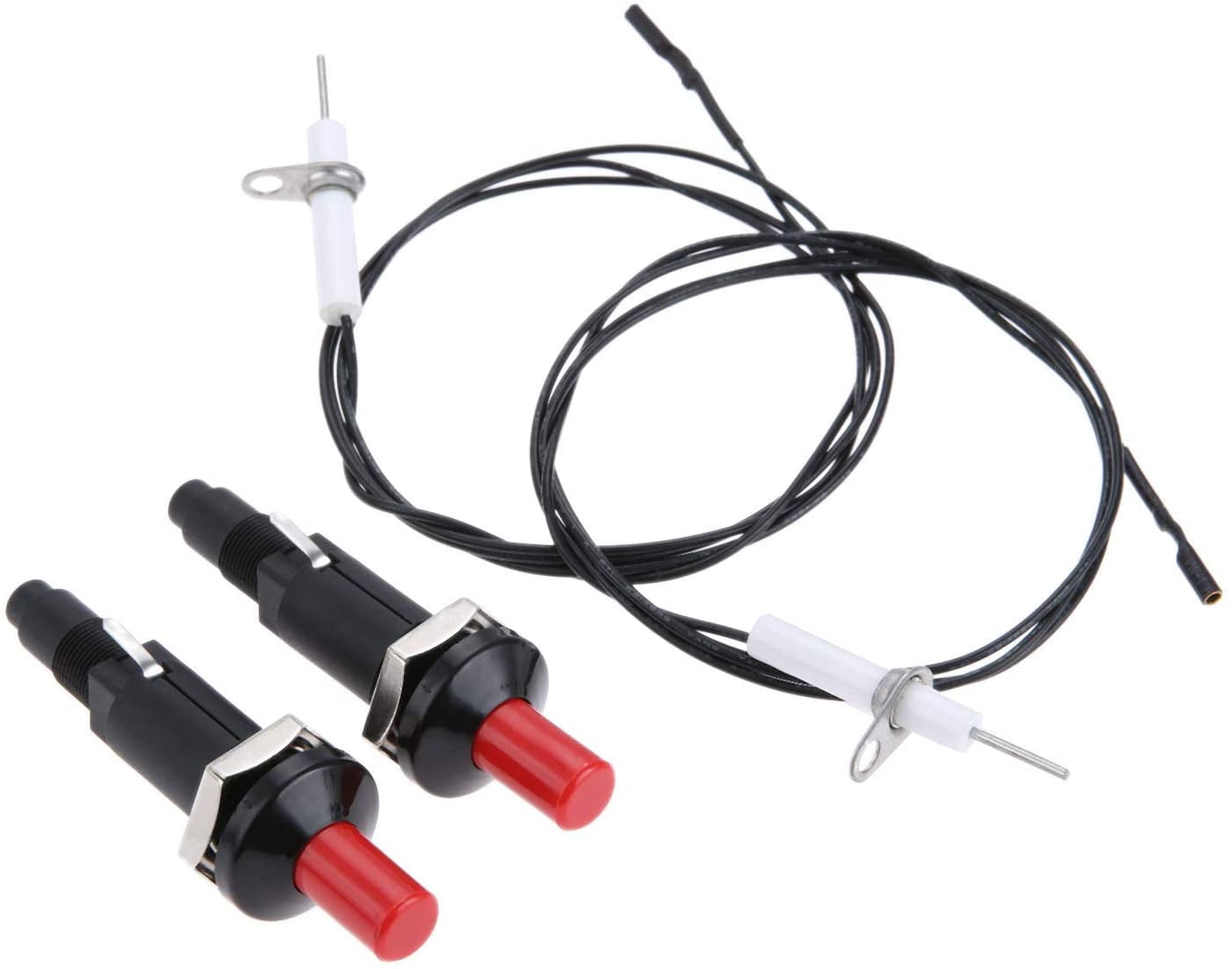 2Set Piezo Ignitor Ignition, Push Button Igniter with Threaded Ceramic ...
