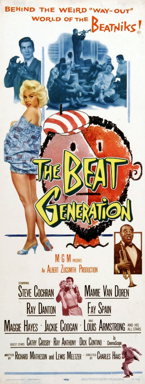 The Beat Generation - movie POSTER (Insert Style A) (14" x 36") (1959 ...
