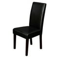 Monsoon Villa Modern Upholstered Parson Dining Chairs, Faux Leather ...