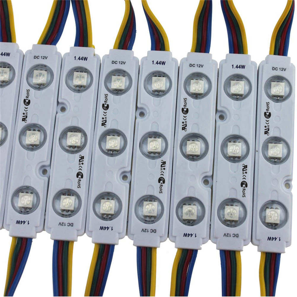 Buy LED Module Lights, Super Bright 3 LED Module RGB 5050 SMD ...