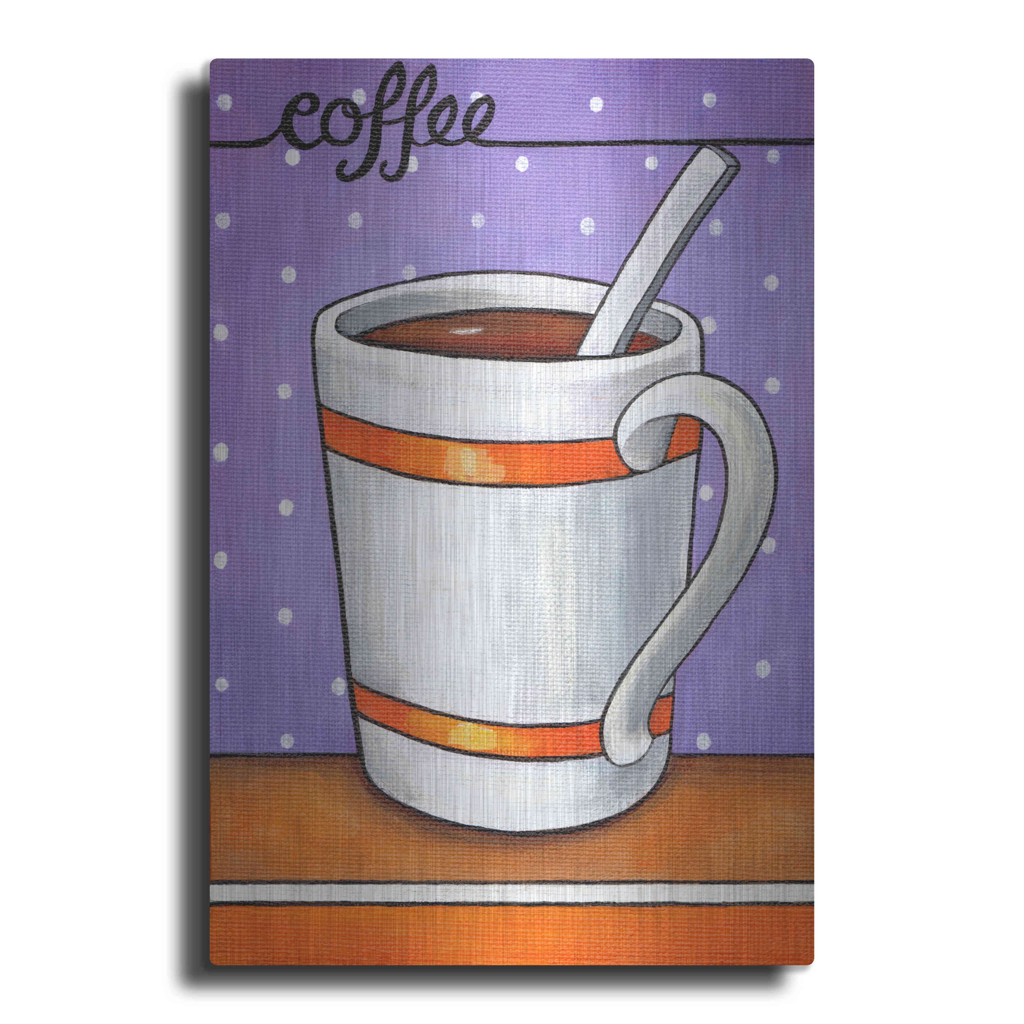 Luxe Metal Art 'Good Morning Cafe Coffee' by Cathy Horvath-Buchanan ...