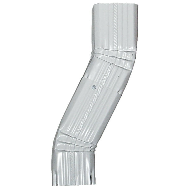 2x3 Off Set Elbow / Style B, Aluminum, White - Walmart.com