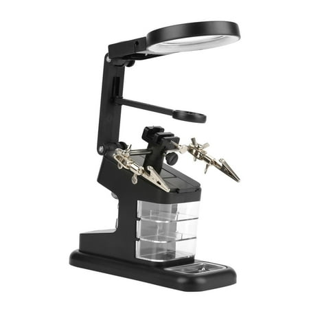 Spptty USB Electric Soldering Iron Workstation with 3X/4.5X/25X Loupe ...