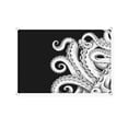 Abstract Octopus Sun Shade Sail 6.5'X10' Vintage Gray White Octopus ...