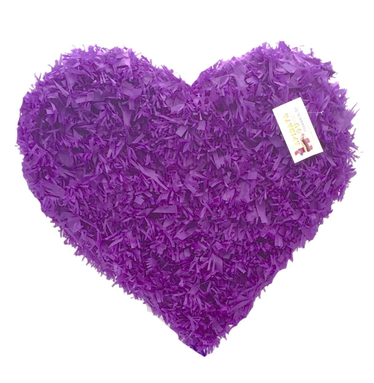 APINATA4U Purple Heart Pinata Puffy Look Great for Wedding Bridal ...
