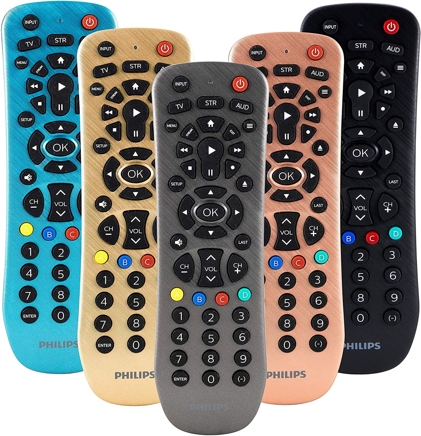 Philips 3-Device Universal TV Remote Control in Brushed Graphite ...