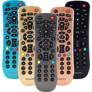 GE 2-Device Big Button Universal TV Remote Control in Silver, 69882 ...