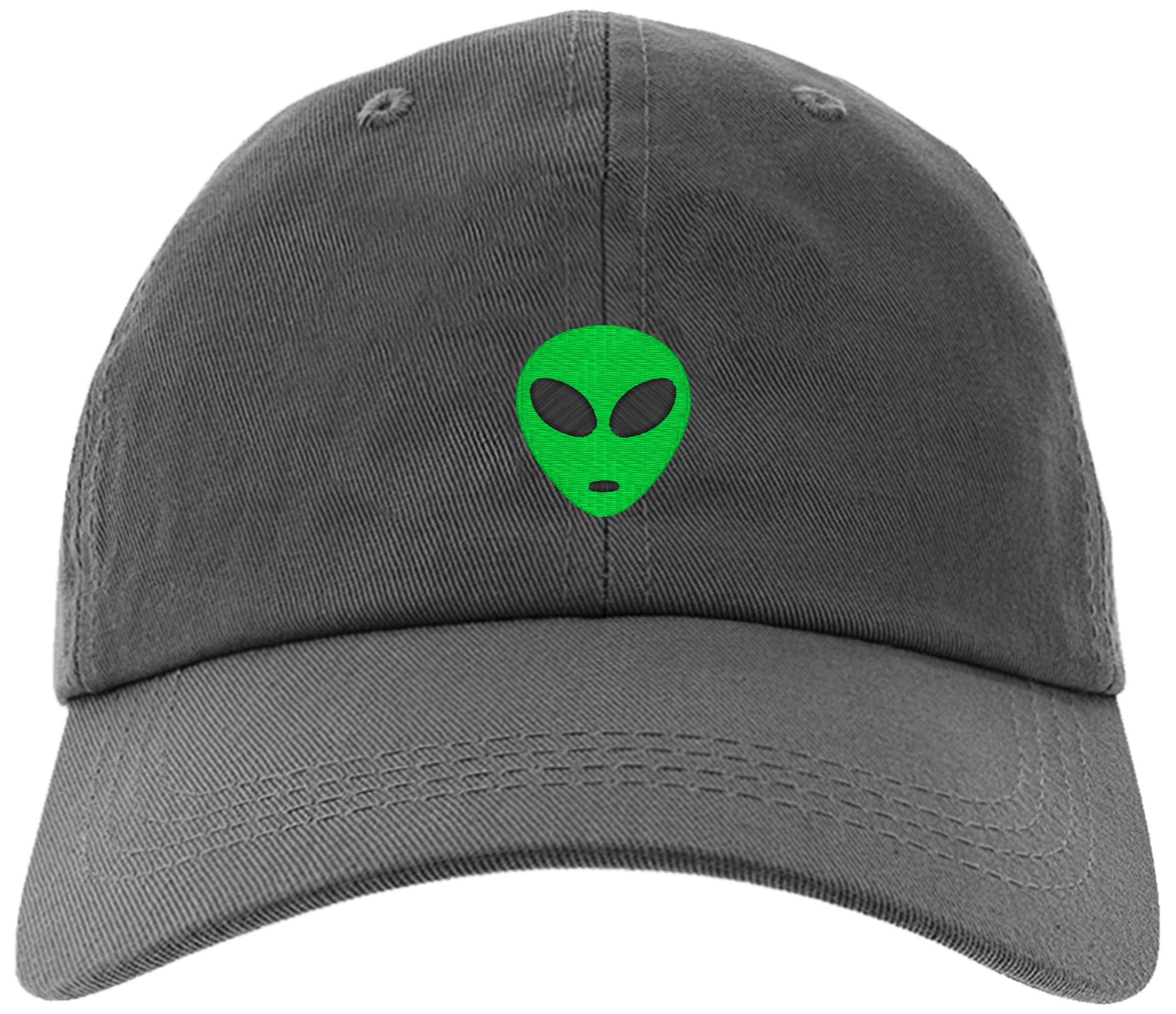 Cap Embroidered Green Alien-EM-0028-Gray - Walmart.com
