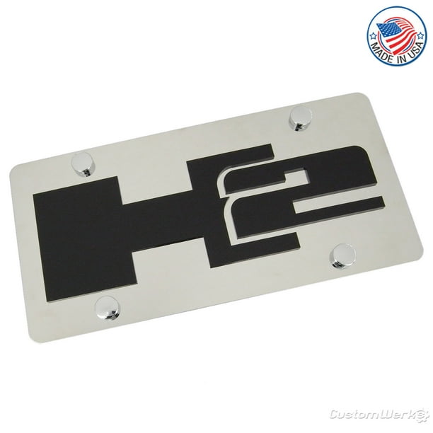 Hummer H2 Logo License Plate (Chrome) - Walmart.com - Walmart.com