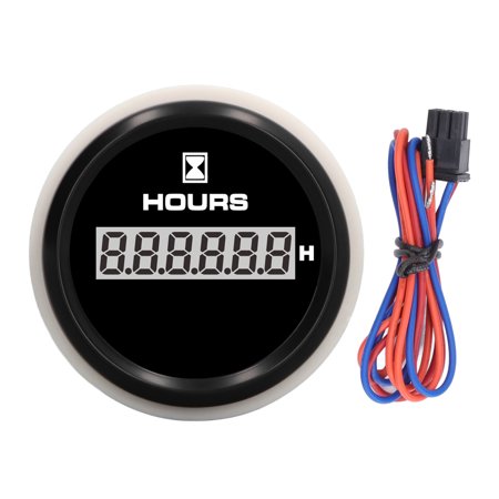 Boat Hour Gauge,52mm Digital Hour Meter Hour Gauge Engine Hourmeter ...