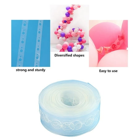 5m Creative Balloon Chain Connect Strip Transparent PVC Tape Arch ...