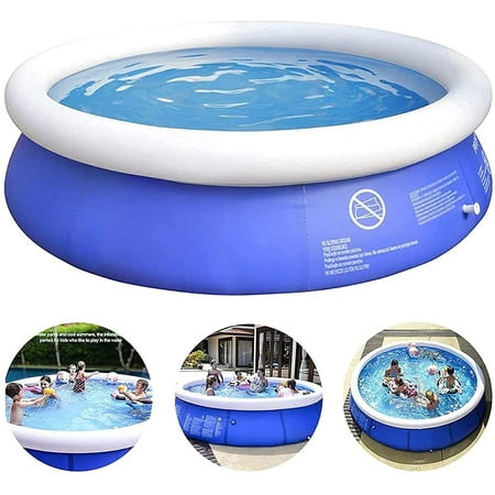 Family Inflatable Swimming Pool, 7.8X2ft Full-Sized Inflatable Lounge ...