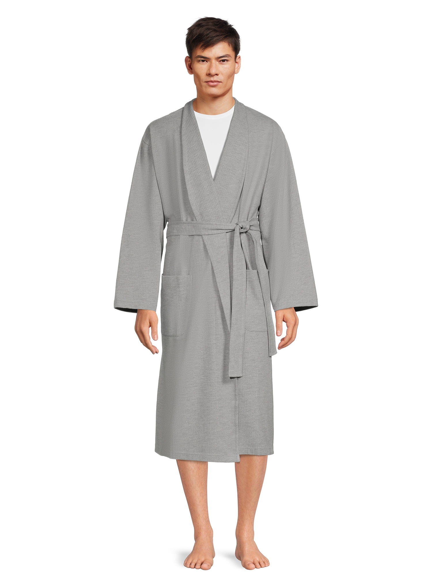 Hanes Men's Waffle Knit Robe - Walmart.com