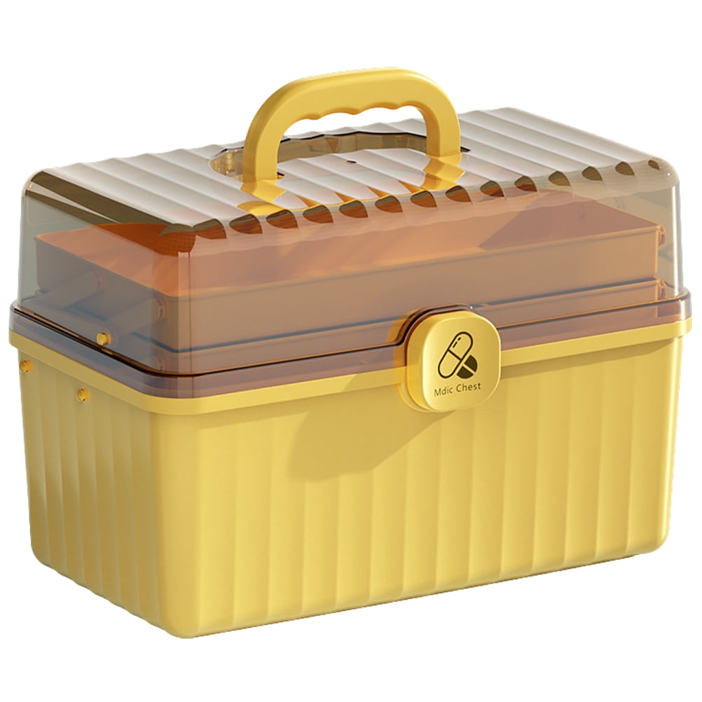 NUOLUX Plastic First Aid Storage Box Medicine Storage Box Organizer ...
