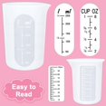 Osfvolr 12Pcs Silicone Measuring Cups Set - 4Pc 250ml Reusable Silicone ...