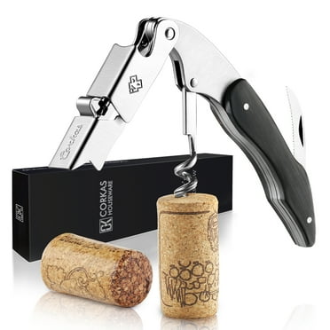 Professional Wine Opener and Foil Cutter Set with Wooden Handle ...