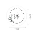 Koyal Wholesale Save The Date Sticker, Minimal Leaf Frame, Save The ...