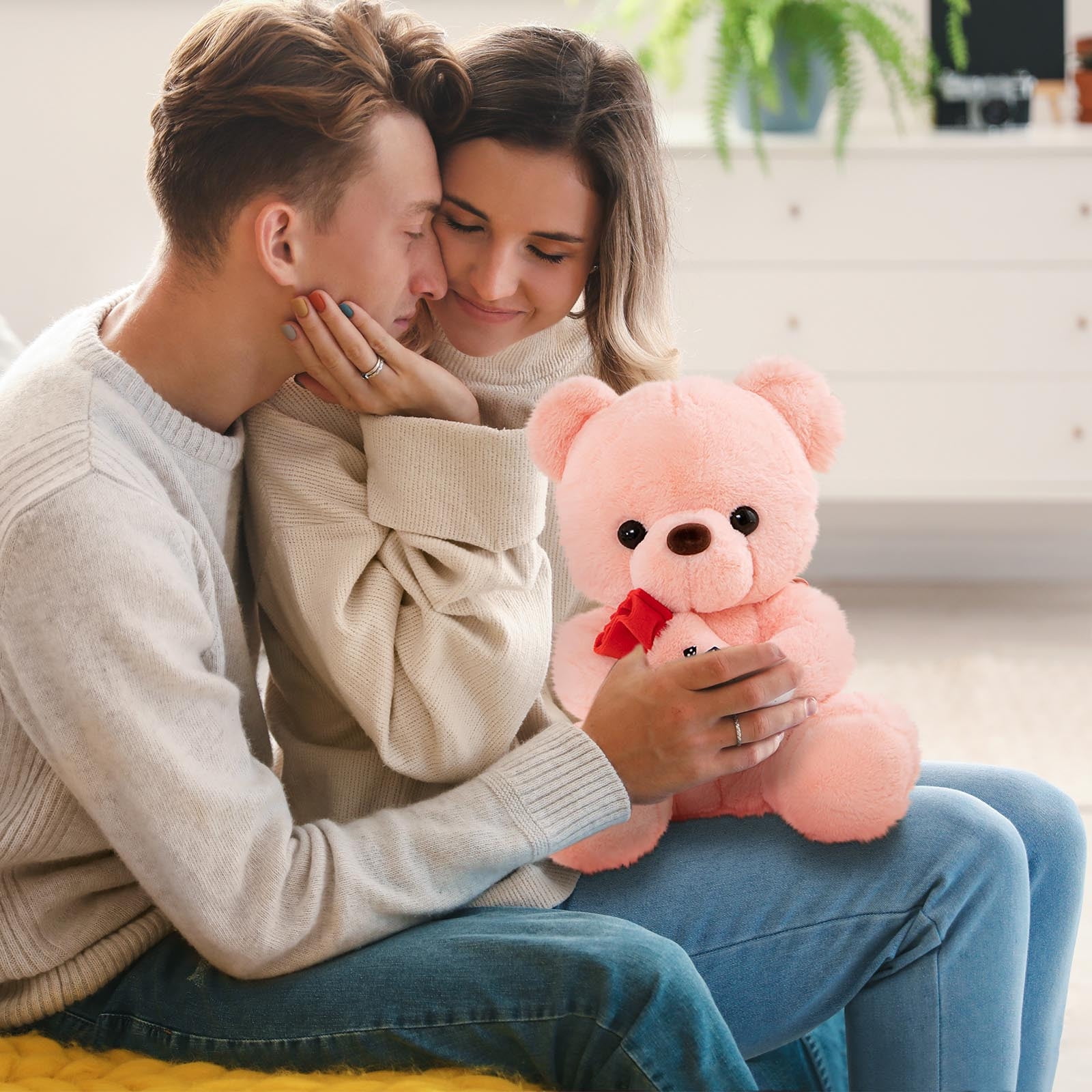 Click here for Tuwabeii Teddy Bear With Rose  Soft Plush Bear Dol... prices