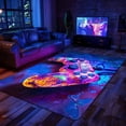 Galaxy Game Controller Area Rug, Non-Slip Gamer Carpet for Bedroom ...