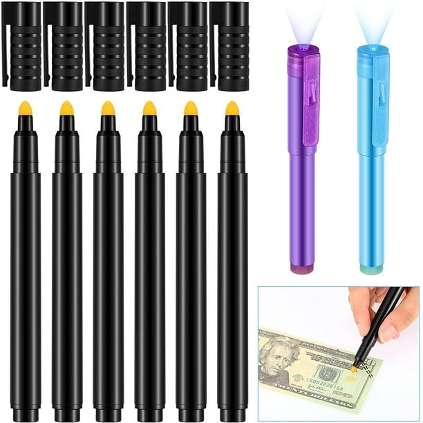 8 Pieces Counterfeit Bill Detector Pens Money Pen Marker Fake Money ...
