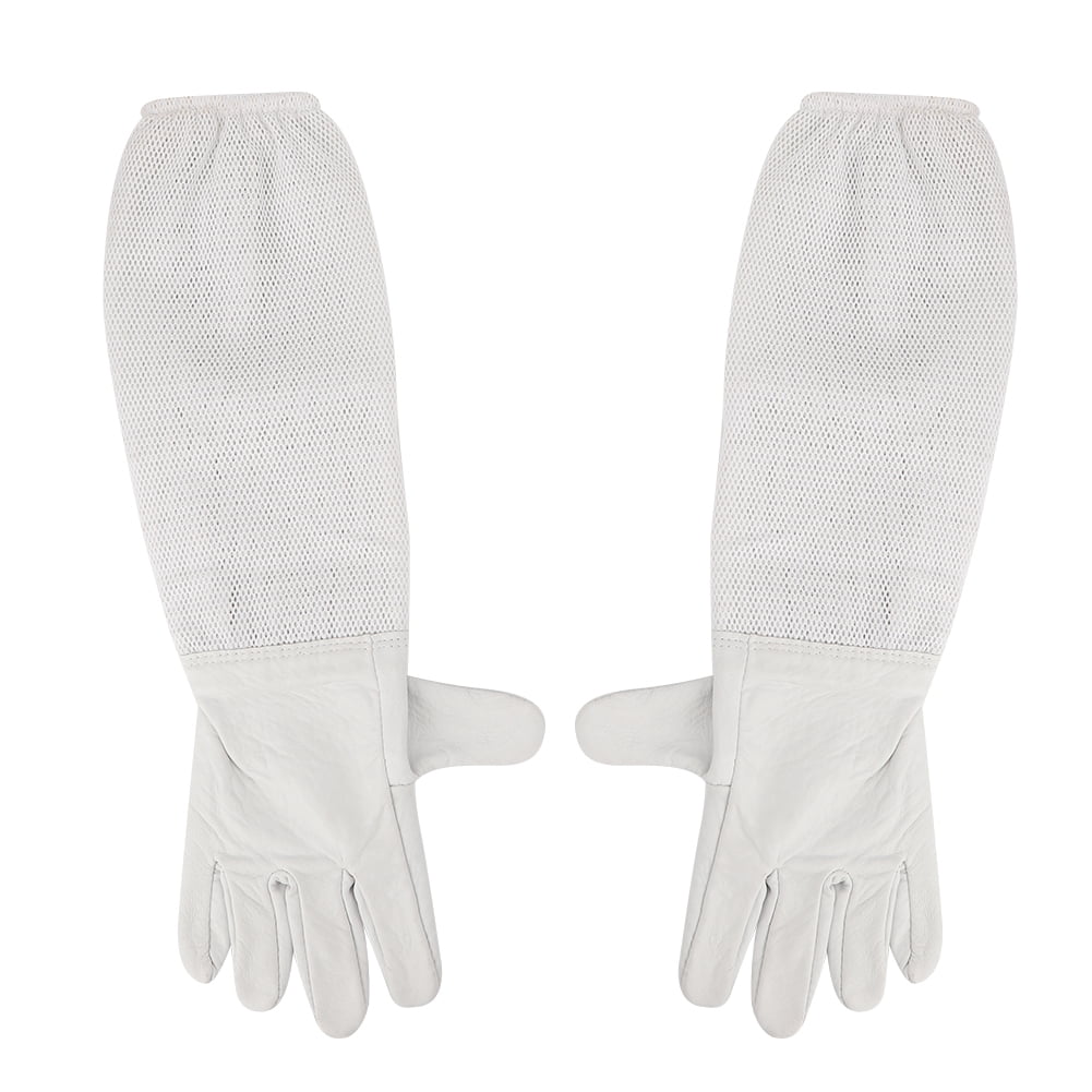 Profesional Piel de cabra de lona guantes de abeja anti-Sting ...