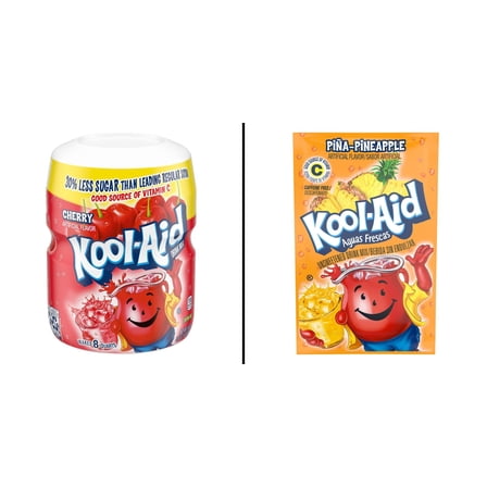 Kool-Aid Unsweetened Drink Mix, 12 Pack Assorted Flavors, 2 Quarts ...