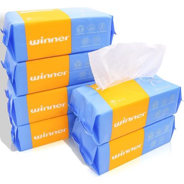 Winner Disposable Face Towels,100% Cotton Clean Face Towels,Large Make ...