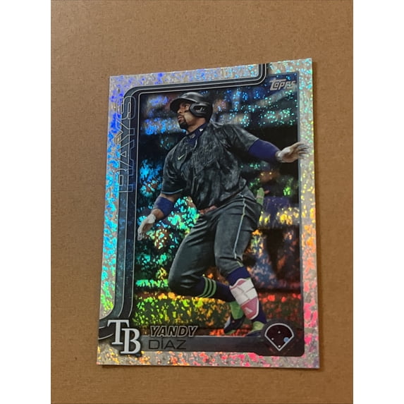 2025 Topps Series 2 Sand Glitter Yandy Diaz #402 Sand Glitter Parallel ...