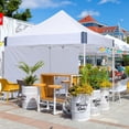10x10 Pop Up Canopy Tent with Sidewalls, Heavy Duty Commercial Instant ...