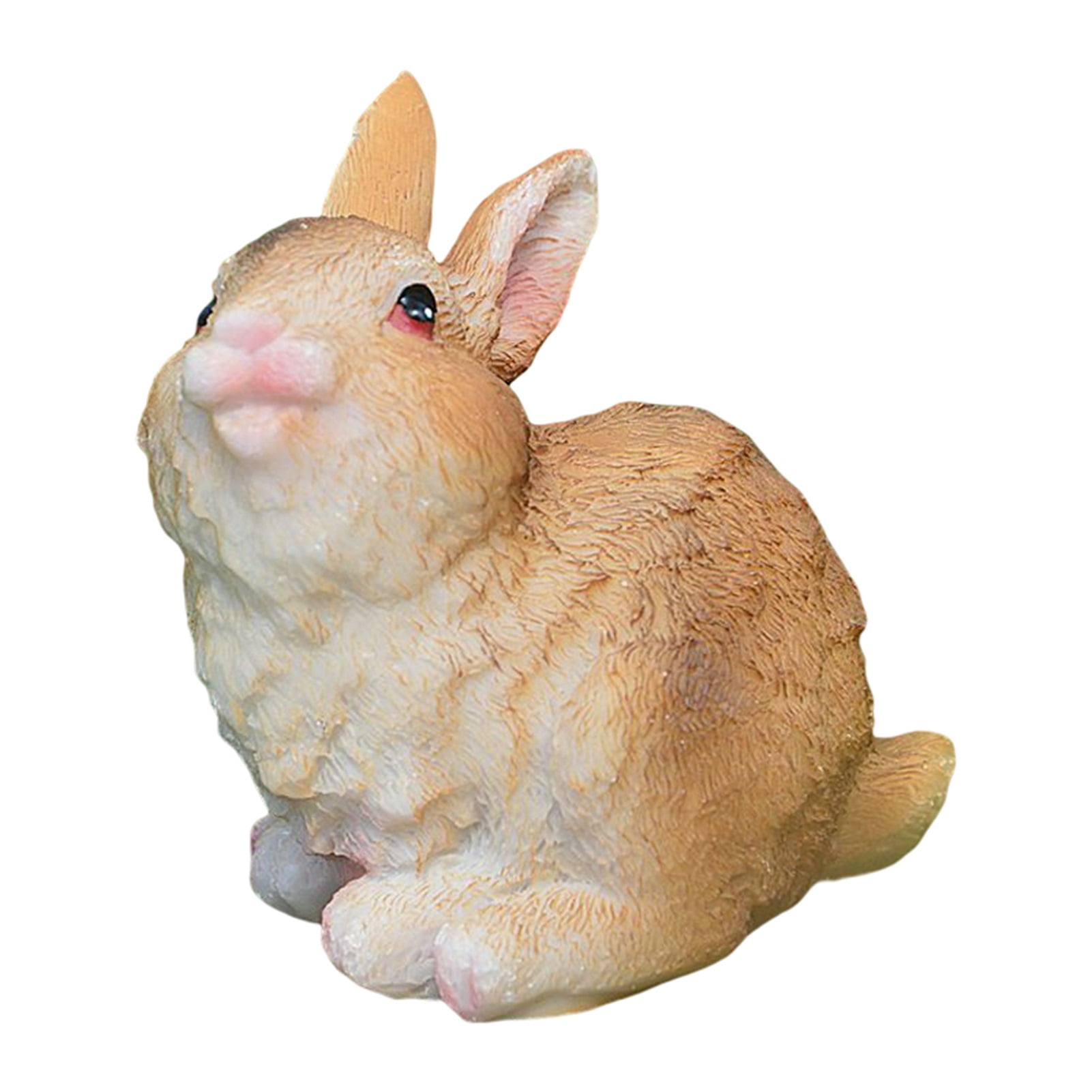 Farfi Realistic Appearance Micro Landscape Rabbit Statue with Carrot ...