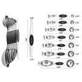 NTGFU Double Sided Stackable Copper Magnetic Measuring Spoons Set with ...