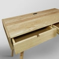 Freedom Desk with USB Ports Made of Solid American Oak - Walmart.com