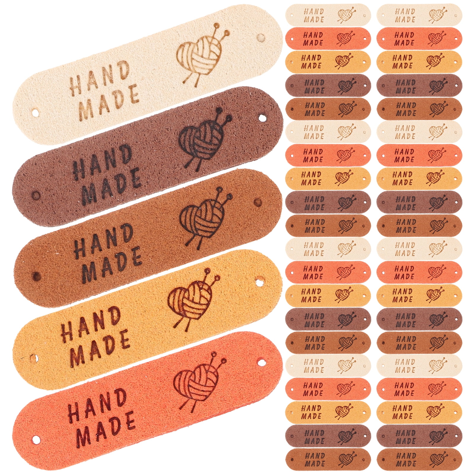 Click here for Alvinma Handmade Leather Tags For Crochet Items: 5... prices