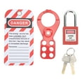 Lockout Tagout Kit With Safety Hasp Padlock Loto Tag Keys Tamper Proof ... Lockout Tagout Kit With Safety Hasp Padlock Loto Tag Keys Tamper Proof ...