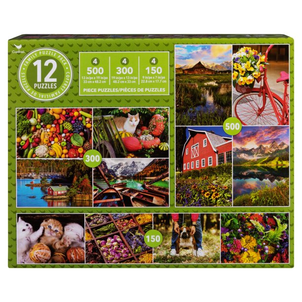 Family 12-Pack of Jigsaw Puzzles - Garden Images - Walmart.com ...