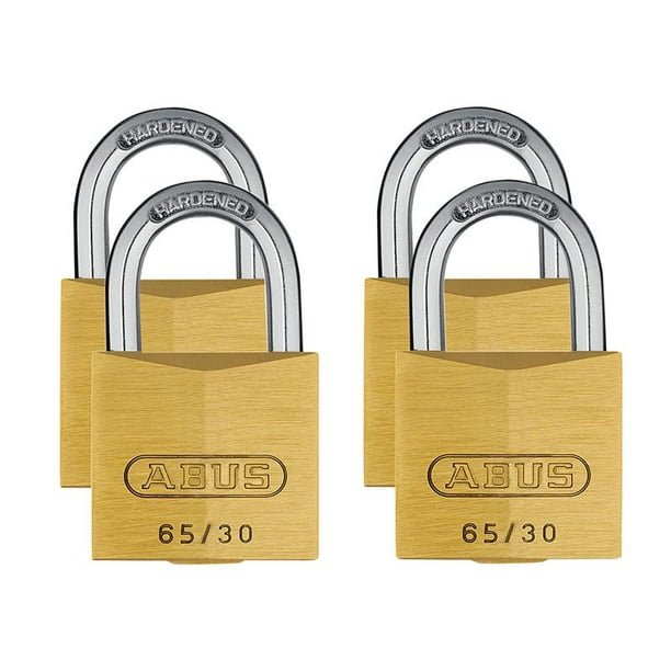 ABUS Mechanical - 65/30mm Brass Padlock Quad Pack - Walmart.ca