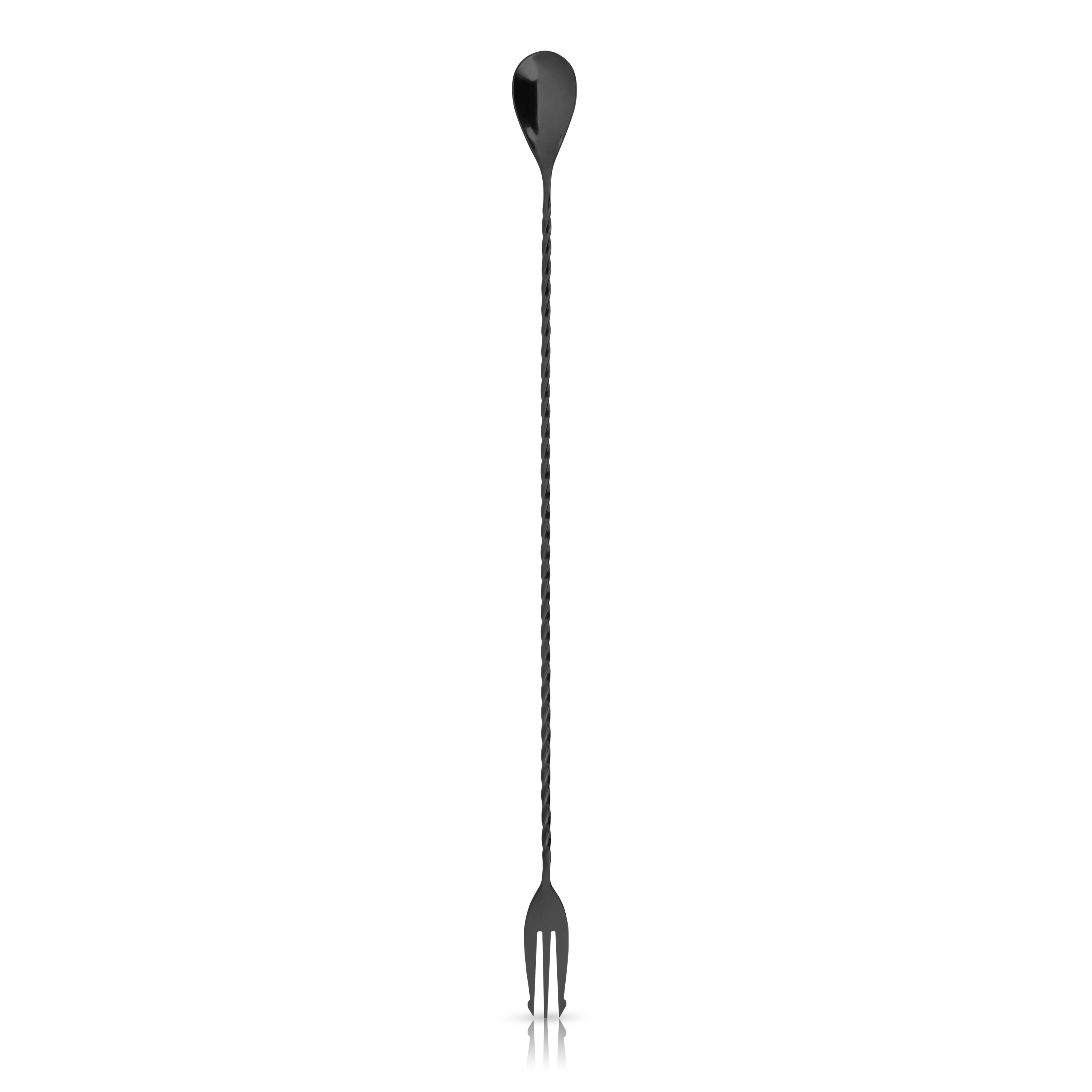 Trident barspoon with full twisted stem handle | cocktail spoon ... Trident barspoon with full twisted stem handle | cocktail spoon ...