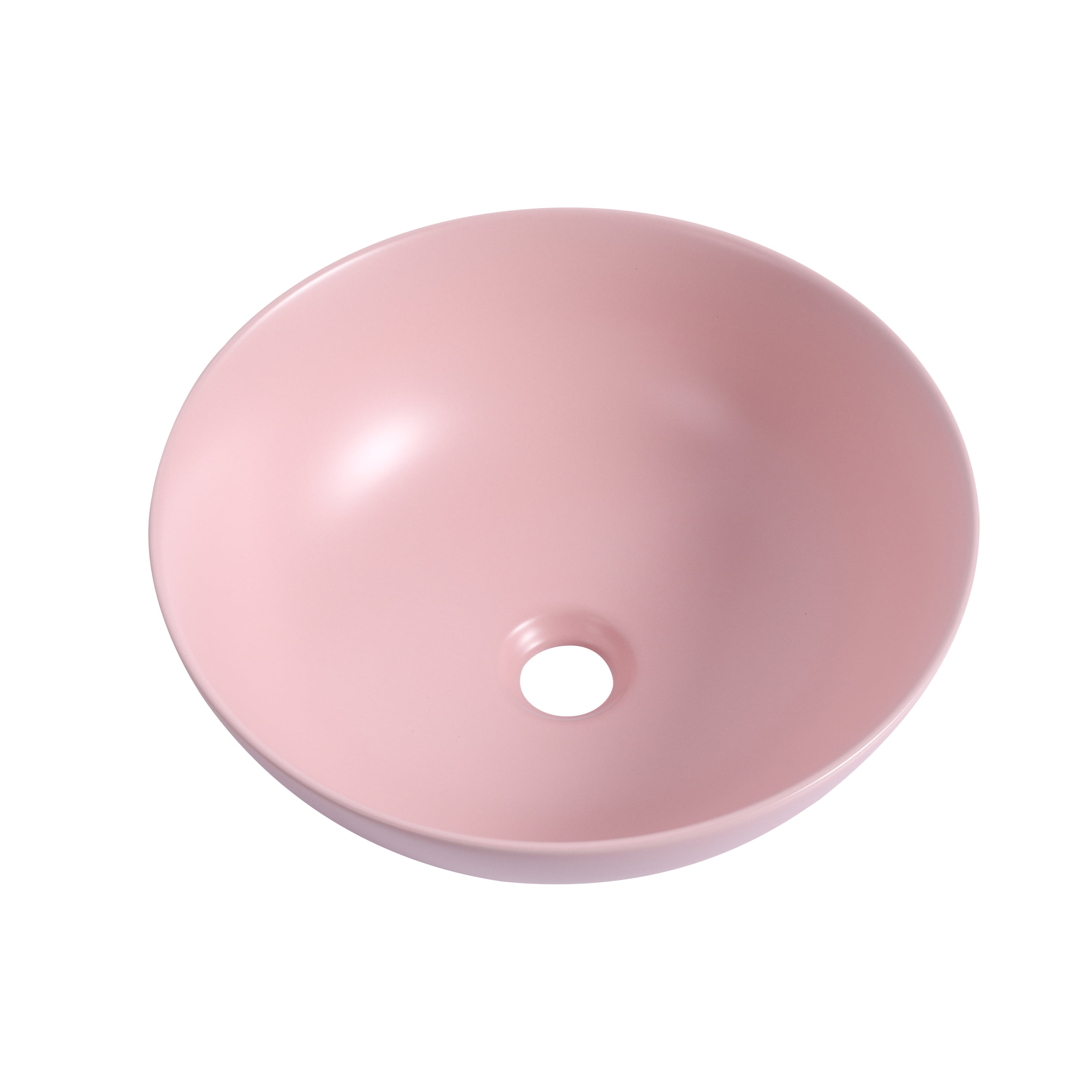 Ceramic Countertop Art Wash Basin, Vessel Sink(Matt Light Pink ...