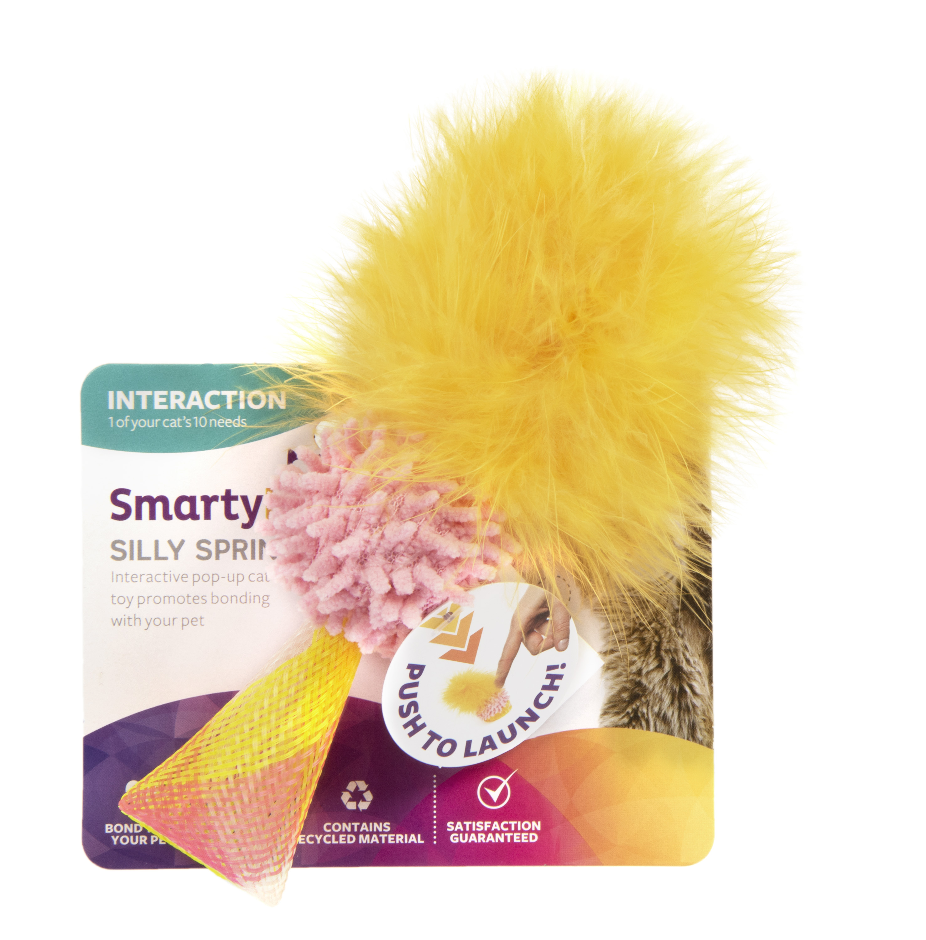 SmartyKat Silly Springer Mesh Pop Up Launcher Cat Toy - Walmart.com ...