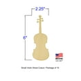 Unfinished Violin Wood Cutout (1/4” Thickness, Small 2.25" x 6 ...